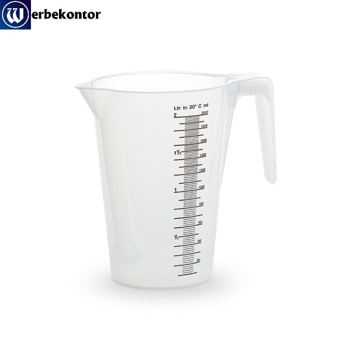 Messbecher bedruckt mit Ihrem Logo - 2l » WERBEKONTOR